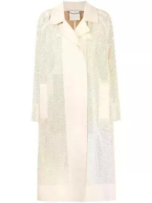 Stella McCartney Faux-leather Perforated Coat