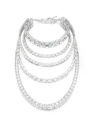 SWAROVSKI Millenia Layered Necklace - Silver