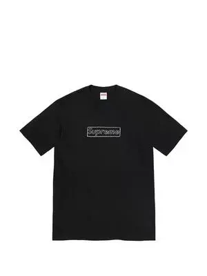 Supreme Kaws Chalk Logo T-shirt - Black