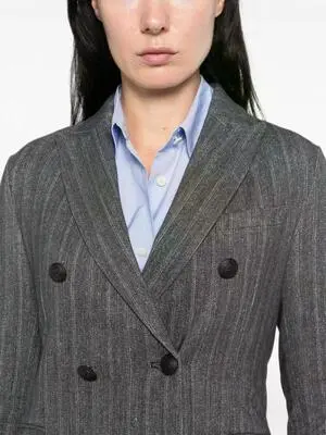 CIRCOLO 1901 Double-breasted Pinstripe Blazer