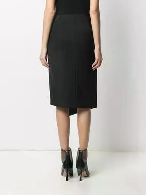 Off-White Asymmetric-hem Logo-print Skirt