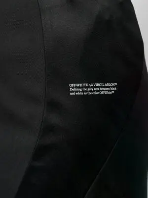 Off-White Asymmetric-hem Logo-print Skirt
