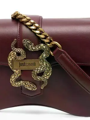 Just Cavalli Snake Plaque Shoulder Bag