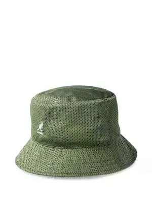KANGOL Mesh-overlay Reversible Bucket Hat - Green