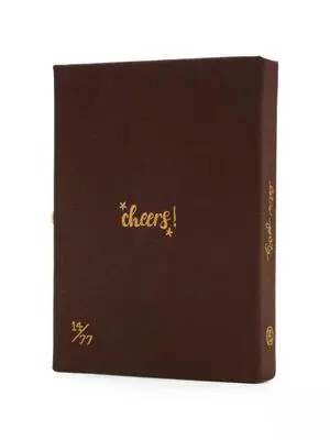 OLYMPIA LE-TAN Let`s Party Embroidered Book-shaped Clutch Bag