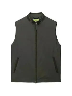 Shanghai Tang Zip-up Standing-collar Gilet - Grey
