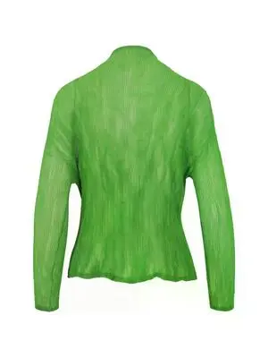 Issey Miyake Plissé-effect Zip-up Jacket