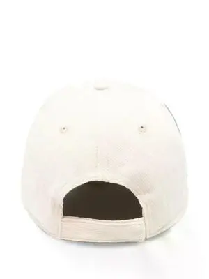 AUTRY Logo-embroidered Corduroy Baseball Cap - White