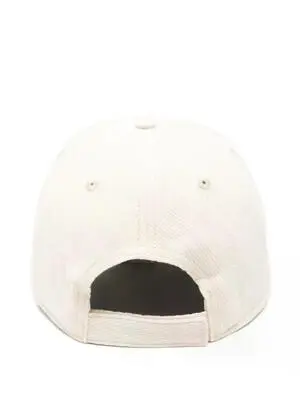 AUTRY Logo-embroidered Corduroy Baseball Cap - White