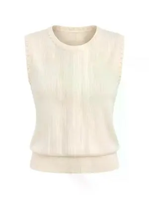 MAISON123 Priscilla Ribbed Knit Sleeveless Top