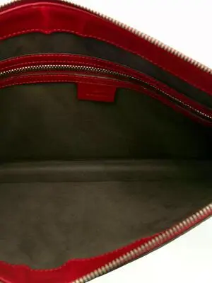 Gucci Embossed Leather Messenger Bag