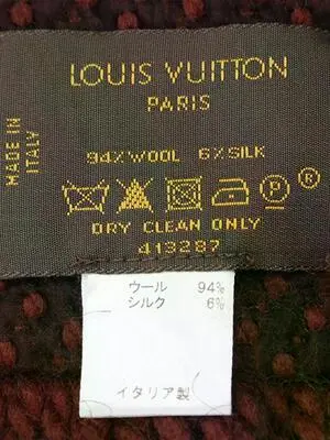LOUIS VUITTON 2000-2020 Monogram Echarpe Logomania Wool And Silk Scarf Scarves
