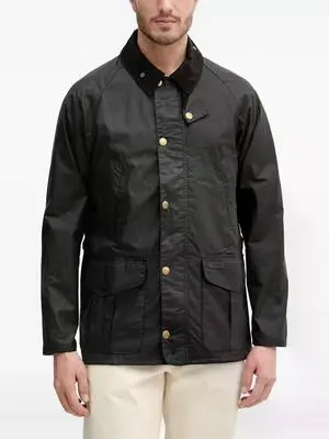 Barbour Stratford Corduroy-collar Waxed-cotton Jacket