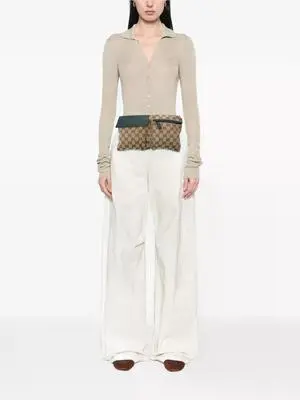 Gucci 2000-2015 Gg Canvas Web Double Pocket Belt Bag - Neutrals