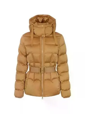 Elisabetta Franchi Down Jacket In Voile Fabric