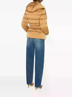 Elisabetta Franchi Down Jacket In Voile Fabric