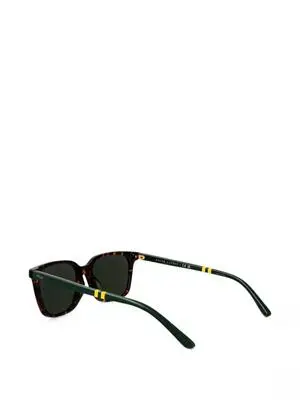Polo Ralph Lauren Square Sunglasses With Striped Temples