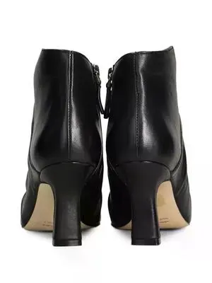 THE SELLER Ruched Pointed-toe Ankle Boots