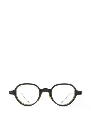 JACQUES MARIE MAGE Clark Round Frame Eyeglasses - Black