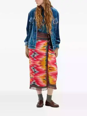 PIERRE-LOUIS MASCIA Aloe Wrap Midi Skirt