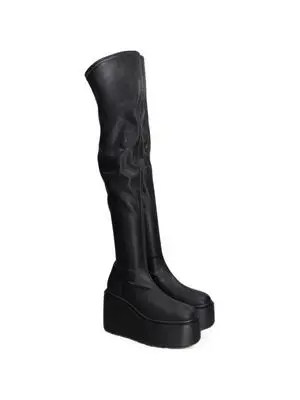 VIC MATIE Platform Over-the-knee Boots - Black