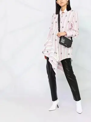 Off-White Asymmetric Arrow Shirt Dress