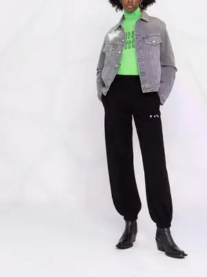 Off-White Arrows Motif Denim Jacket - Grey