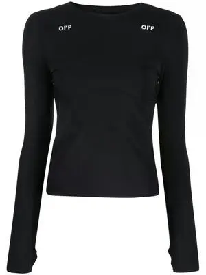 Off-White Logo-print Long-sleeve Top