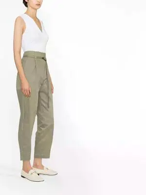 Brunello Cucinelli Belted-waist Tapered Trousers