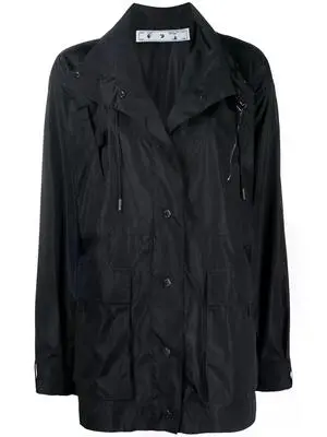 Off-White Arrows Buttoned Raincoat