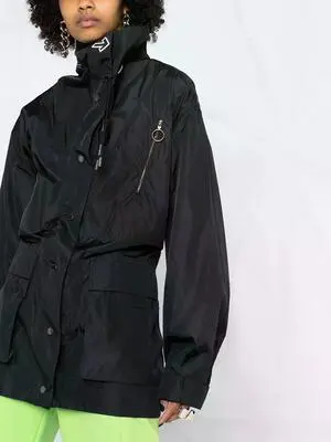 Off-White Arrows Buttoned Raincoat