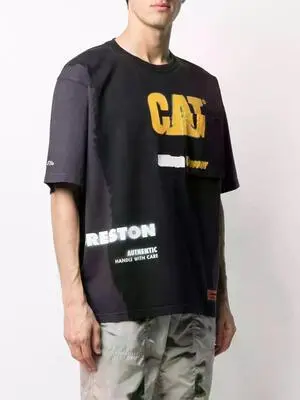 Heron Preston X Caterpillar Logo-print T-shirt - Black
