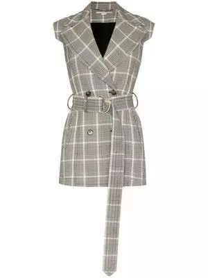 Stella McCartney Check Belted Waistcoat
