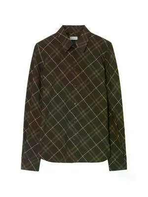 Burberry Slim Fit Check Cotton Shirt