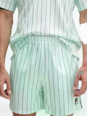 FILA Coverciano Pinstripe-print Logo-patch Shorts