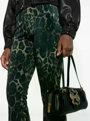 Just Cavalli Snake Plaque Buckle Detail Tote Bag