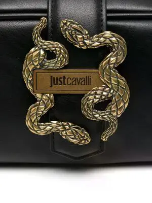 Just Cavalli Snake Plaque Buckle Detail Tote Bag