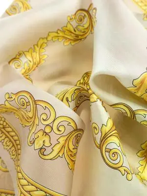 Versace Printed Silk Twill Scarf