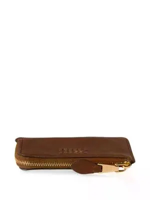 Miu Miu Logo-embossed Leather Wallet