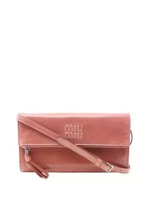 Miu Miu 2010-2026 Vitello Shine Crossbody Bag - Brown