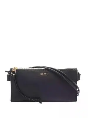 Loewe 2010-2026 Leather Joya Pouch Shoulder Bag - Black