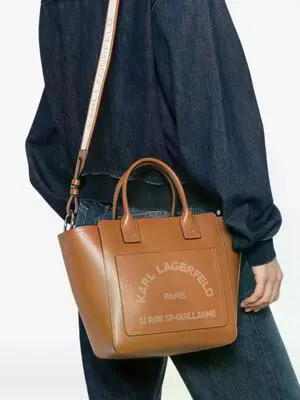 Karl Lagerfeld Small K/daily Leather Tote Bag