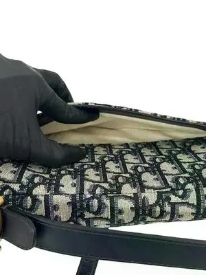 Dior Oblique Canvas Saddle Bag