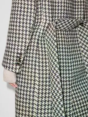 Stella McCartney Houndstooth-pattern Double-breasted Coat