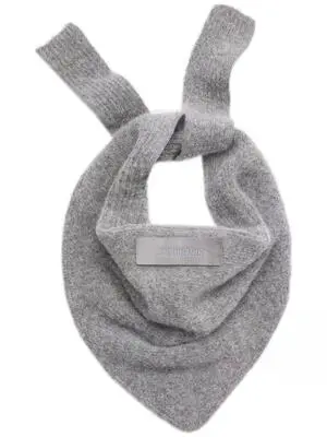 Jacquemus Le Chale Gros Grain Scarf - Grey