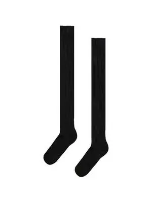 Wolford Ribbed Knee High Socks - Black