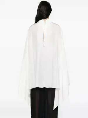 LANVIN Asymmetric High-neck Blouse