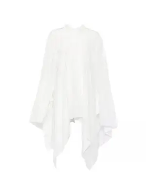 LANVIN Asymmetric High-neck Blouse - White