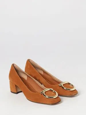 FERRAGAMO Maxi Gancini Suede Pumps