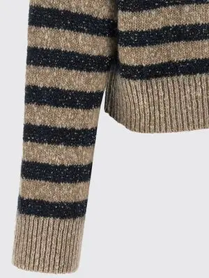 Brunello Cucinelli Striped High Neck Jumper - Multicolor